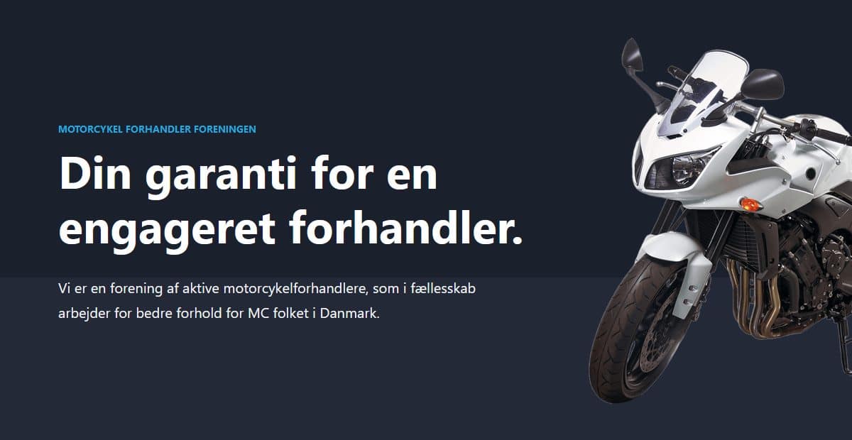 Motorcykel Forhandler Foreningen - Din garanti for en engageret forhandler